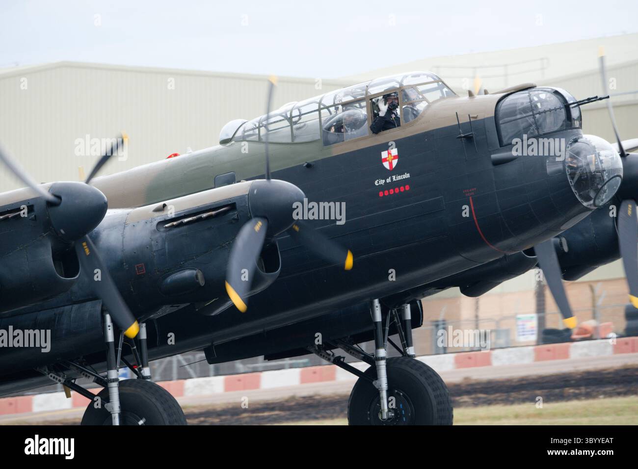 Avro Lancaster Battle of Britain flypast at Royal International Air ...