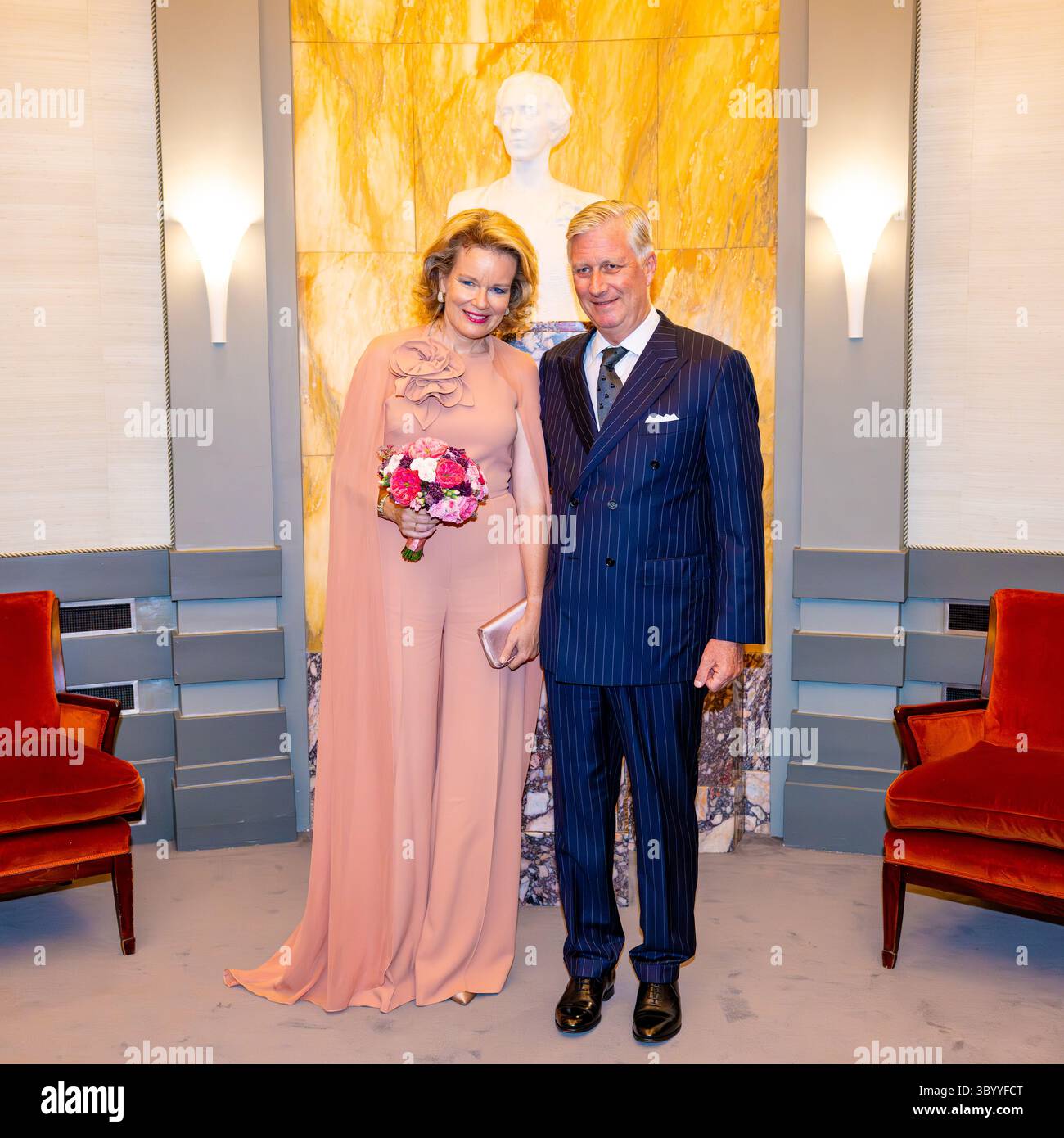 King Philippe, Filip of Belgium, Queen Mathilde at the Annual Concert ...