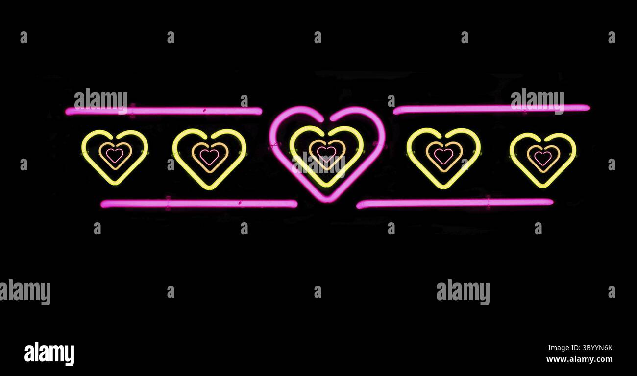 Neon pink symbol hi-res stock photography and images - Alamy