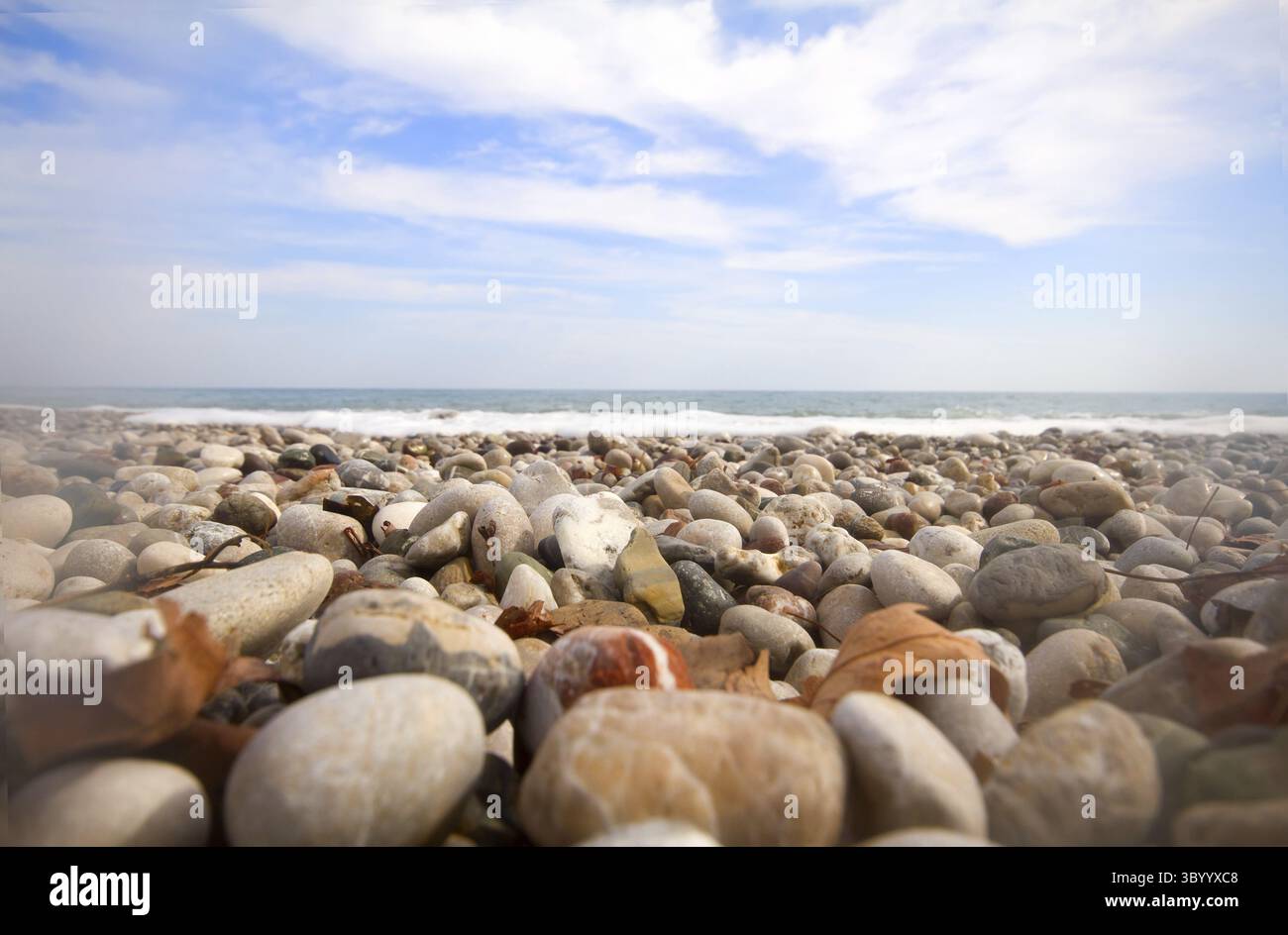 Beautiful waves pebble sea beach hi-res stock photography and images ...