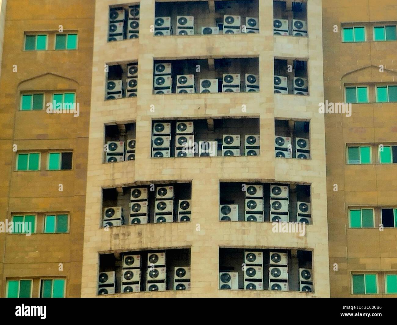 Mecca, Saudi Arabia, June 19 2024: a building in Makkah with a huge ...