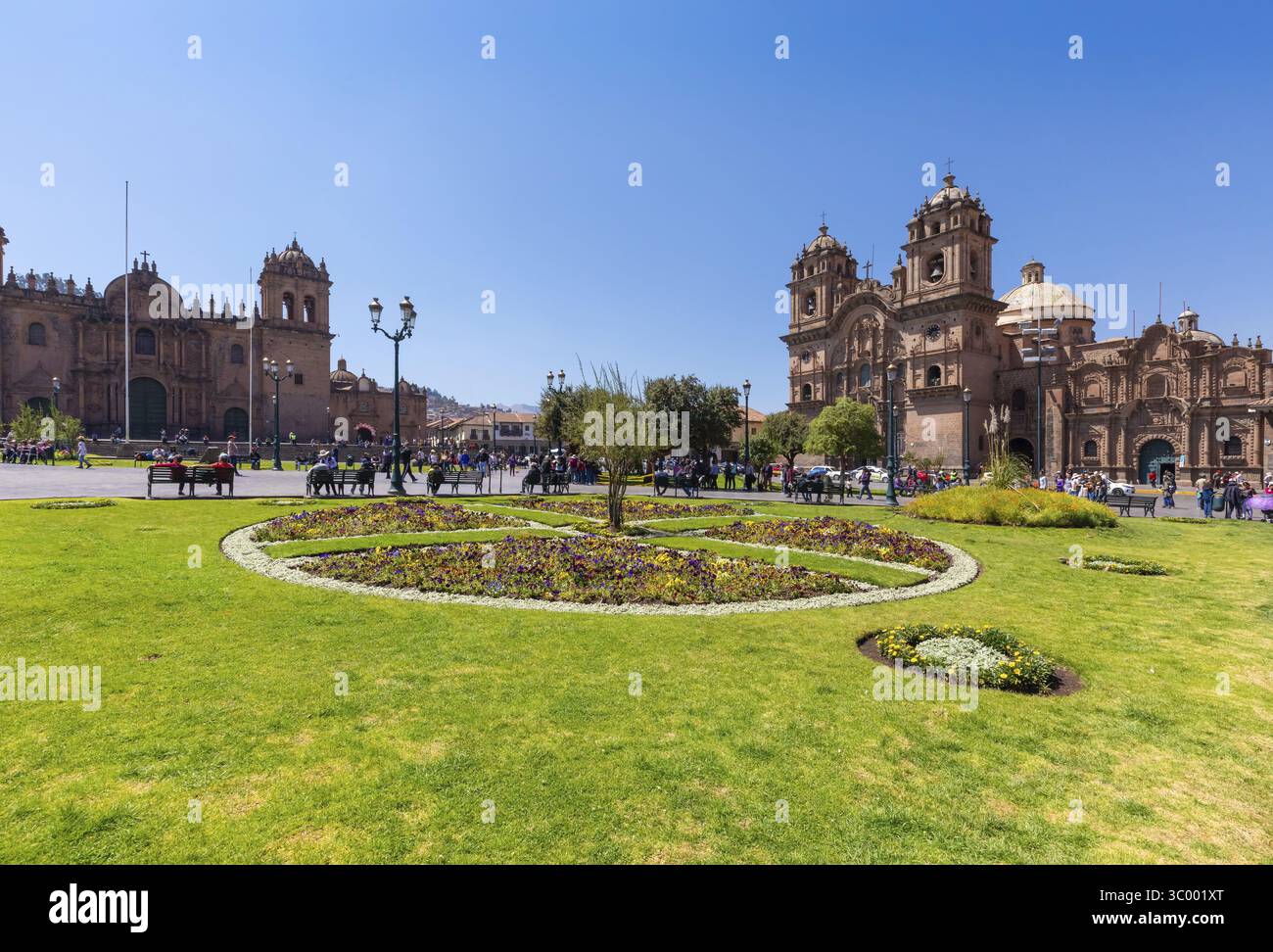 Cuzco Peru, August 16 main square of Cuzco built in 1540 in colonial ...
