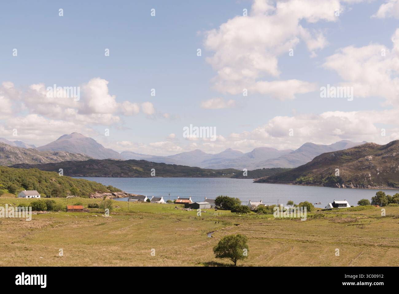 The Crofting Hamlet of Kenmore on the Applecross Peninsula Seen From ...