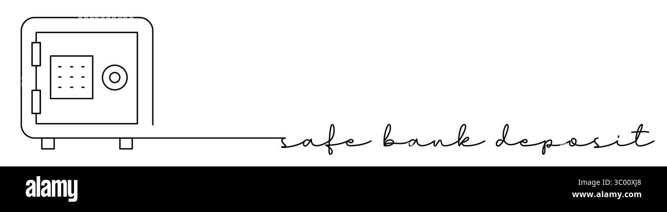 One continuous line bank Stock Vector Images - Alamy