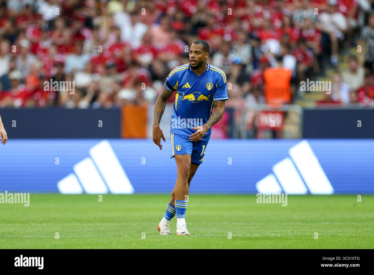 Leeds United midfielder Manor Solomon (14) during the Manchester United ...
