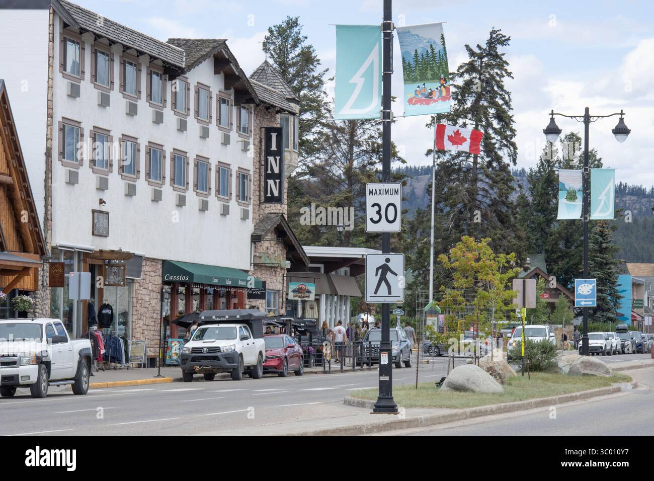 Banff town centre Stock Photo - Alamy