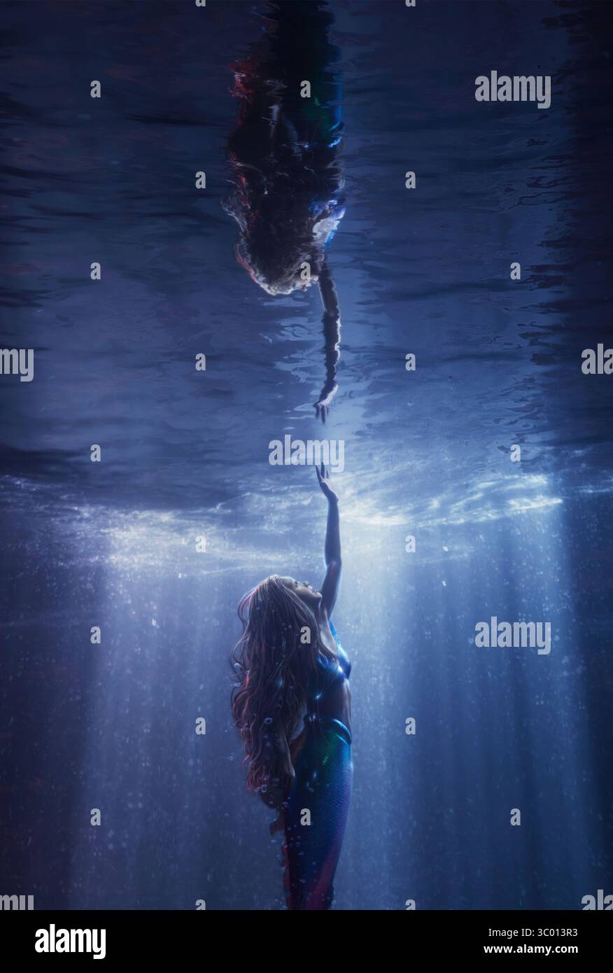 The Little Mermaid (2023)promotional art Halle Bailey as Ariel ...
