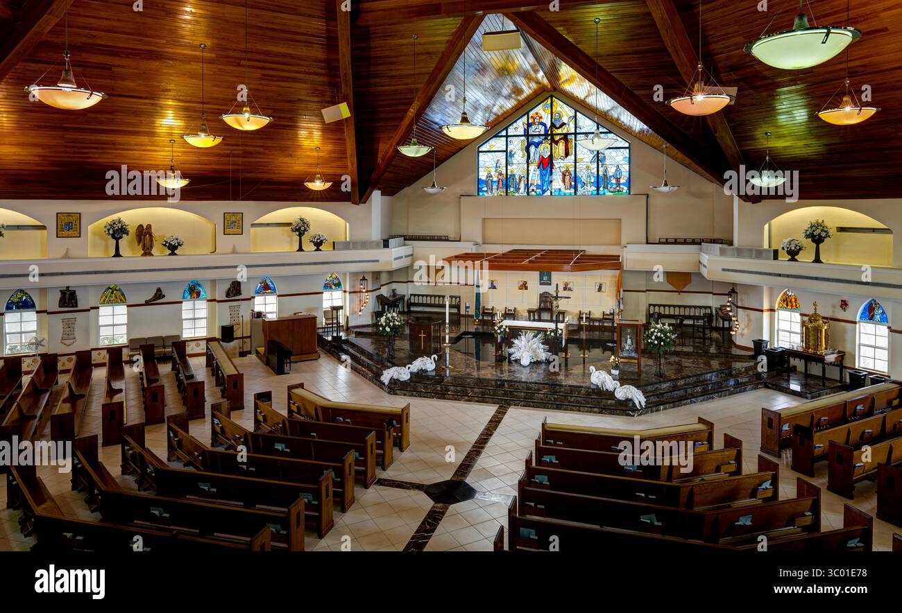 St. Francis Xavier Cathedral, New Church. Nassau, Bahamas Stock Photo ...