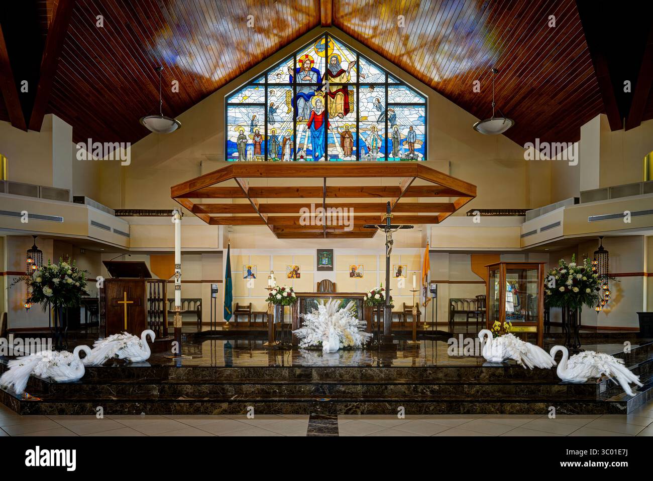 St. Francis Xavier Cathedral, New Church. Nassau, Bahamas Stock Photo ...
