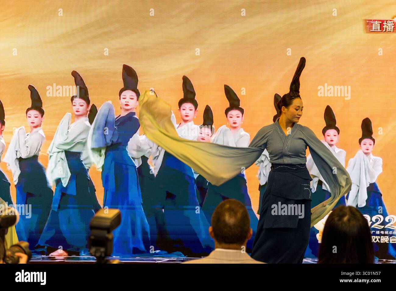 Live dance performance onstage at north american conference for chinese ...