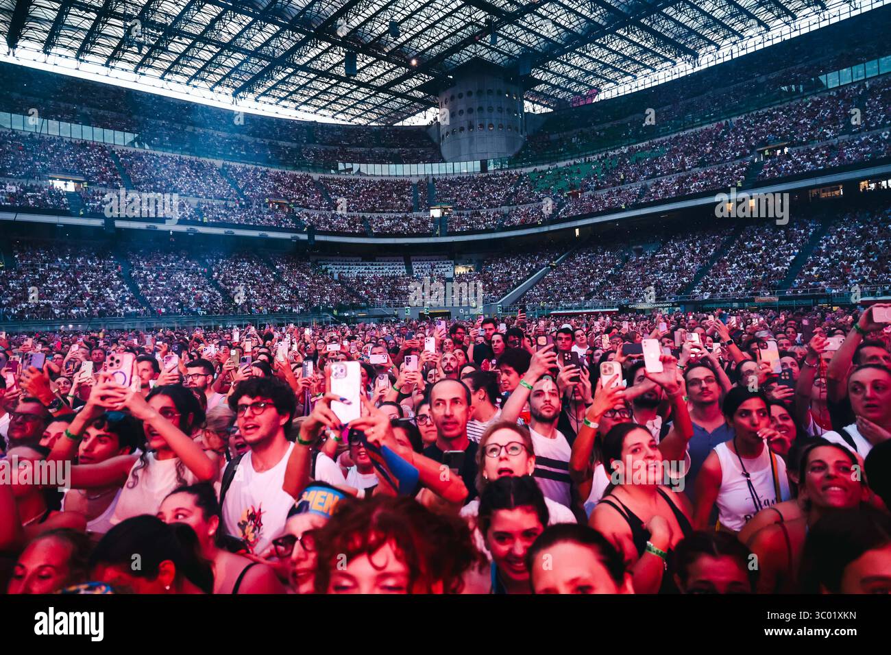 Milan, Italy. 21st July, 2025. Milan, Marco Mengoni performs during the ...
