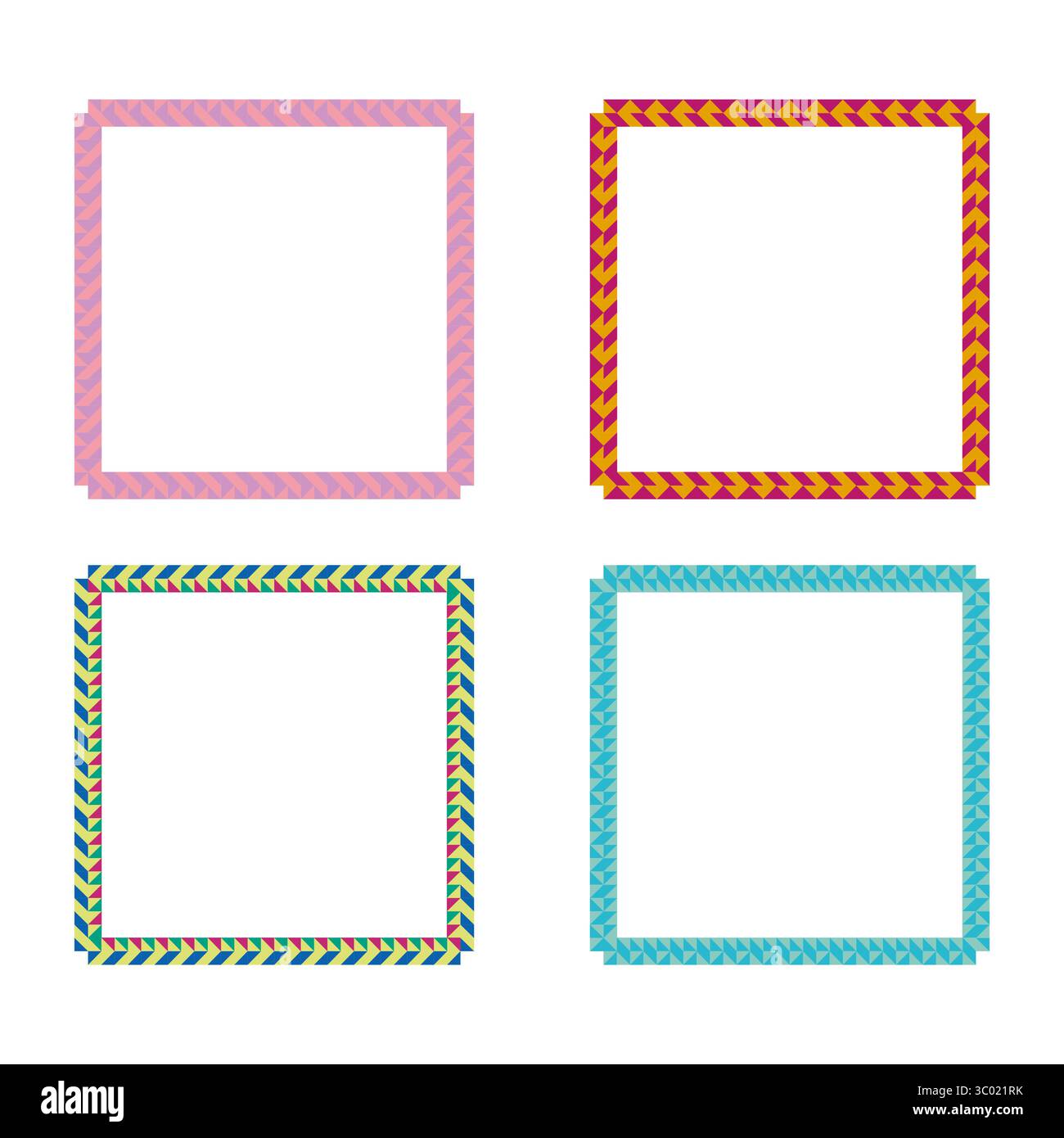 Blue tile trim Stock Vector Images - Alamy