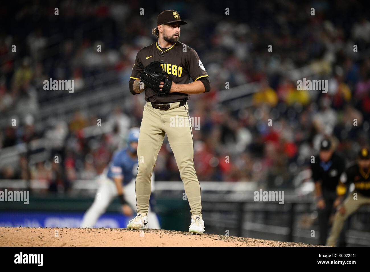 San Diego Padres relief pitcher David Morgan (66) in action during a ...