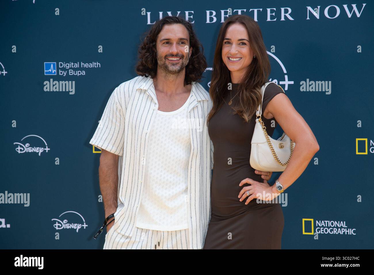 London, UK. 17 Jul, 2025. Pictured: Joe Wicks and Rosie Wicks attends ...