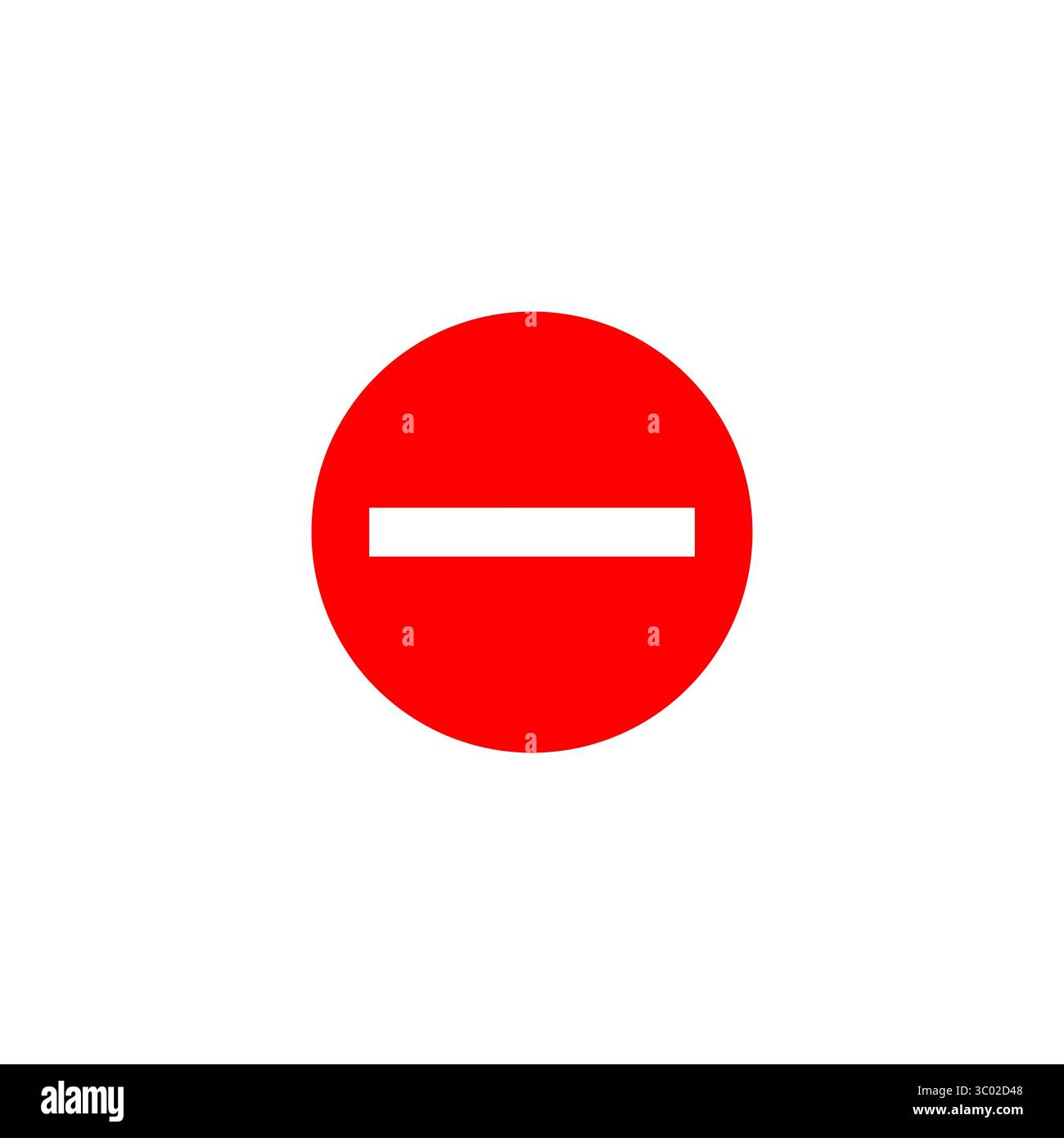 No entry sign. Forbidden access symbol. Red circle Vector. Traffic ...