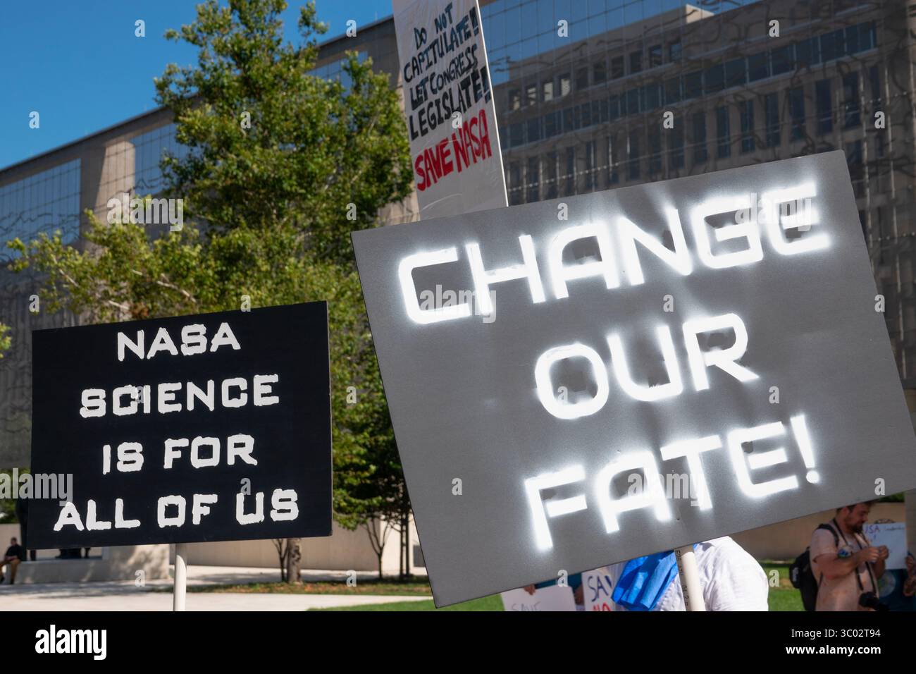 Washington DC USA NASA employees protest DOGE cuts to NASA the space ...