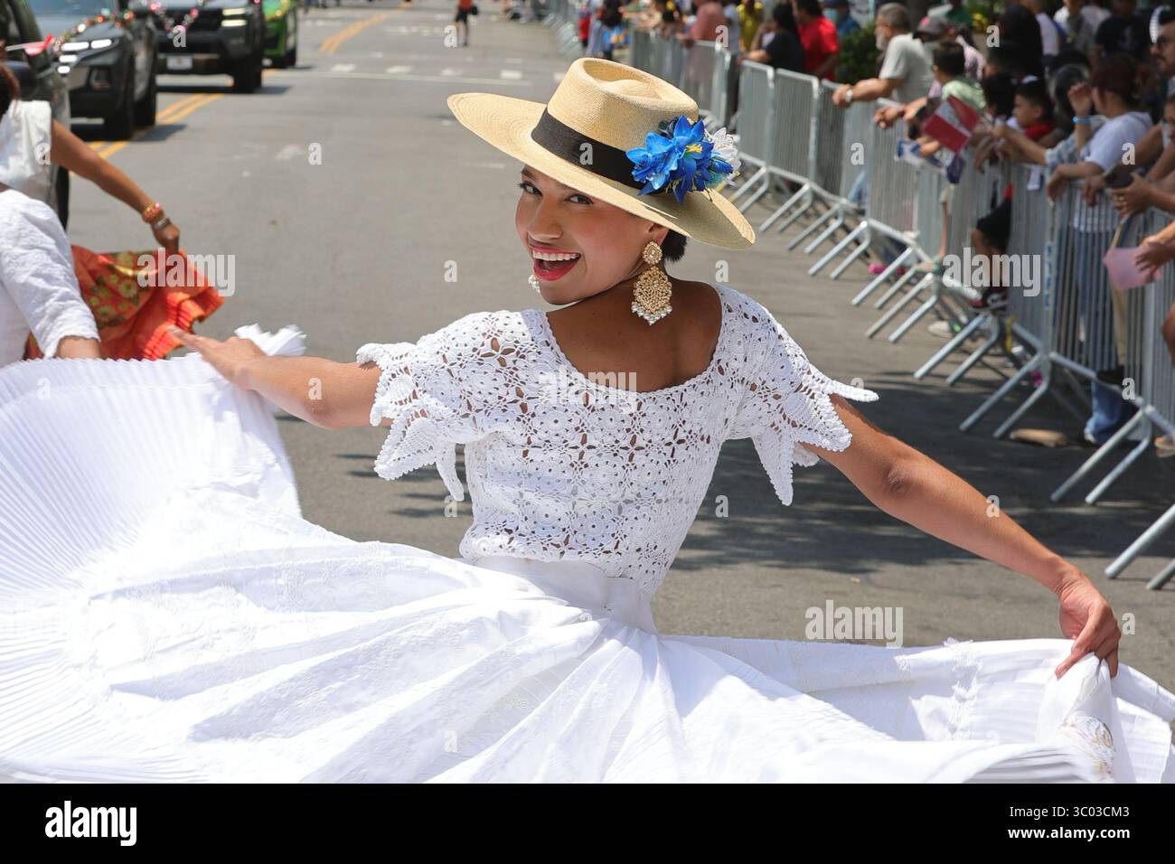 NEW YORK, NEW YORK – JULY 20: Peruvian dancer performs alongside ...