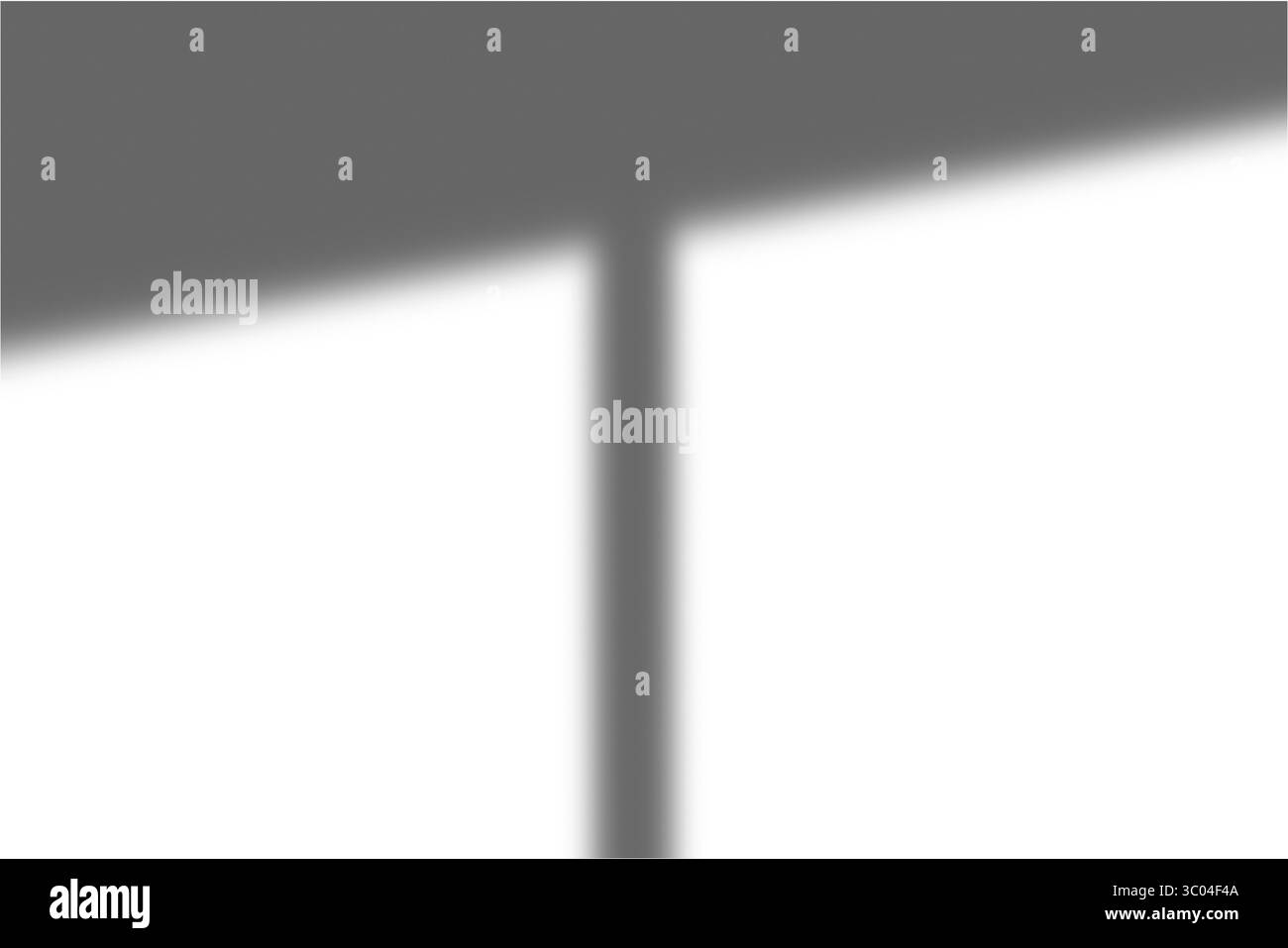 A smooth, blurred shadow effect creating a gentle curve against a stark ...