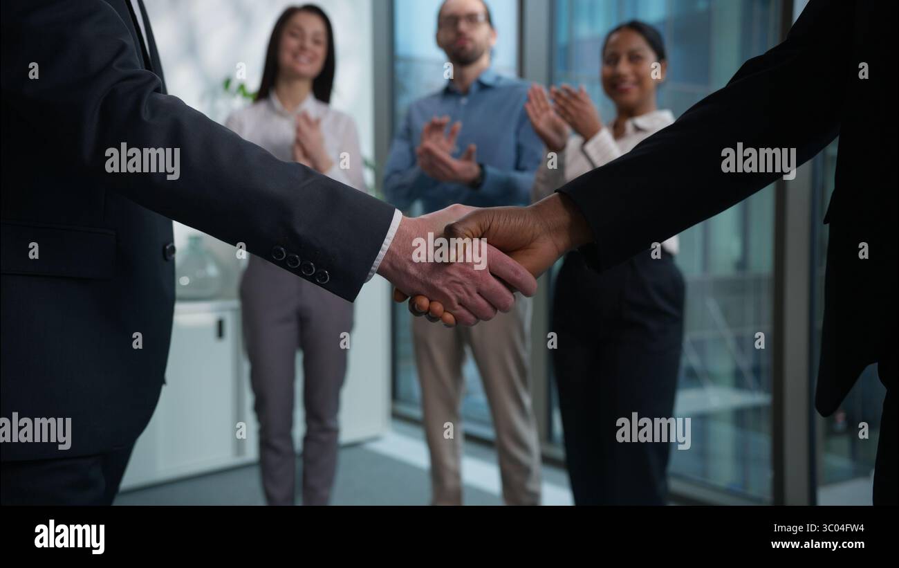 Two managers negotiating in office hi-res stock photography and images ...