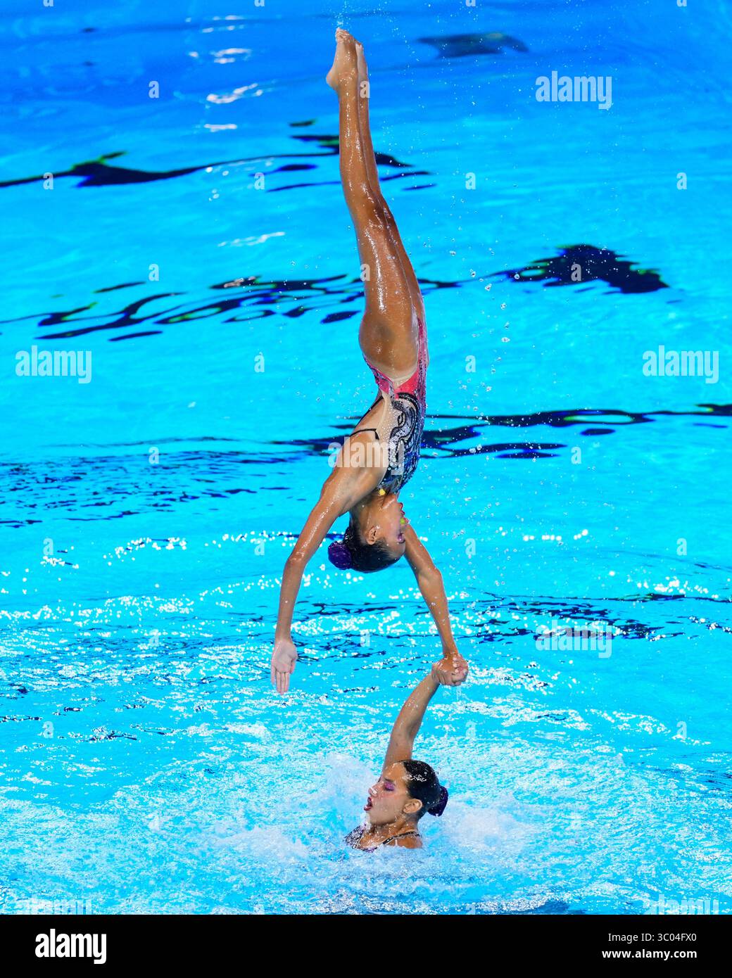 Team Egypt compete in the team technical preliminary of artistic ...
