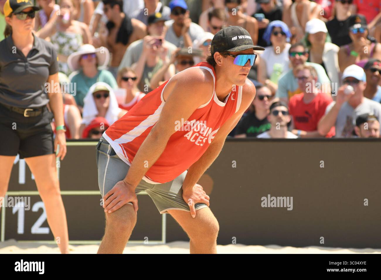 Wyatt Harrison during the match between Palm Beach Passion and Austin Aces at the 2025 AVP ...