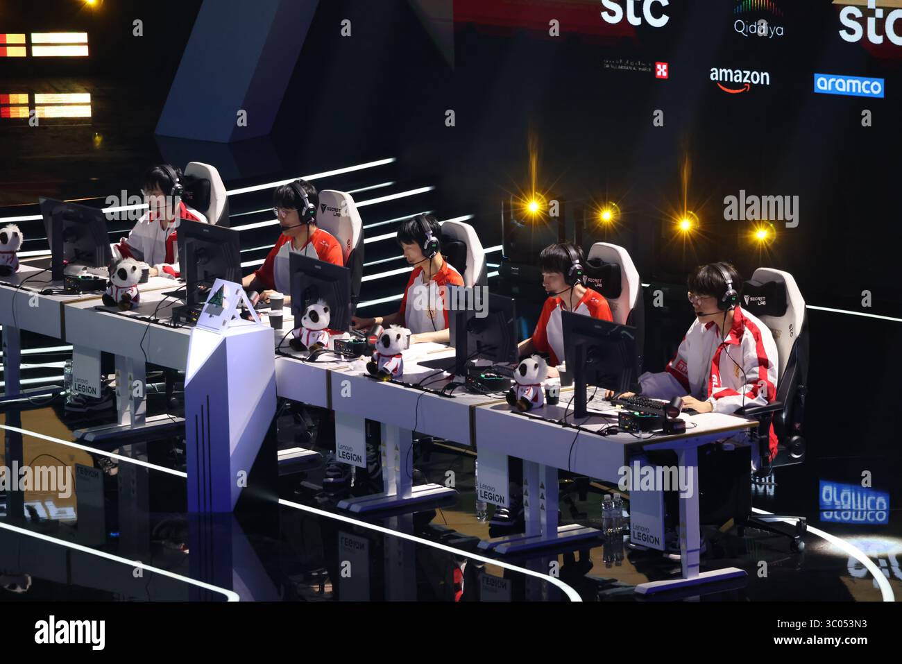 Riyadh, Saudi Arabia. 20th July, 2025. Team AG.AL compete during the grand final of the League ...