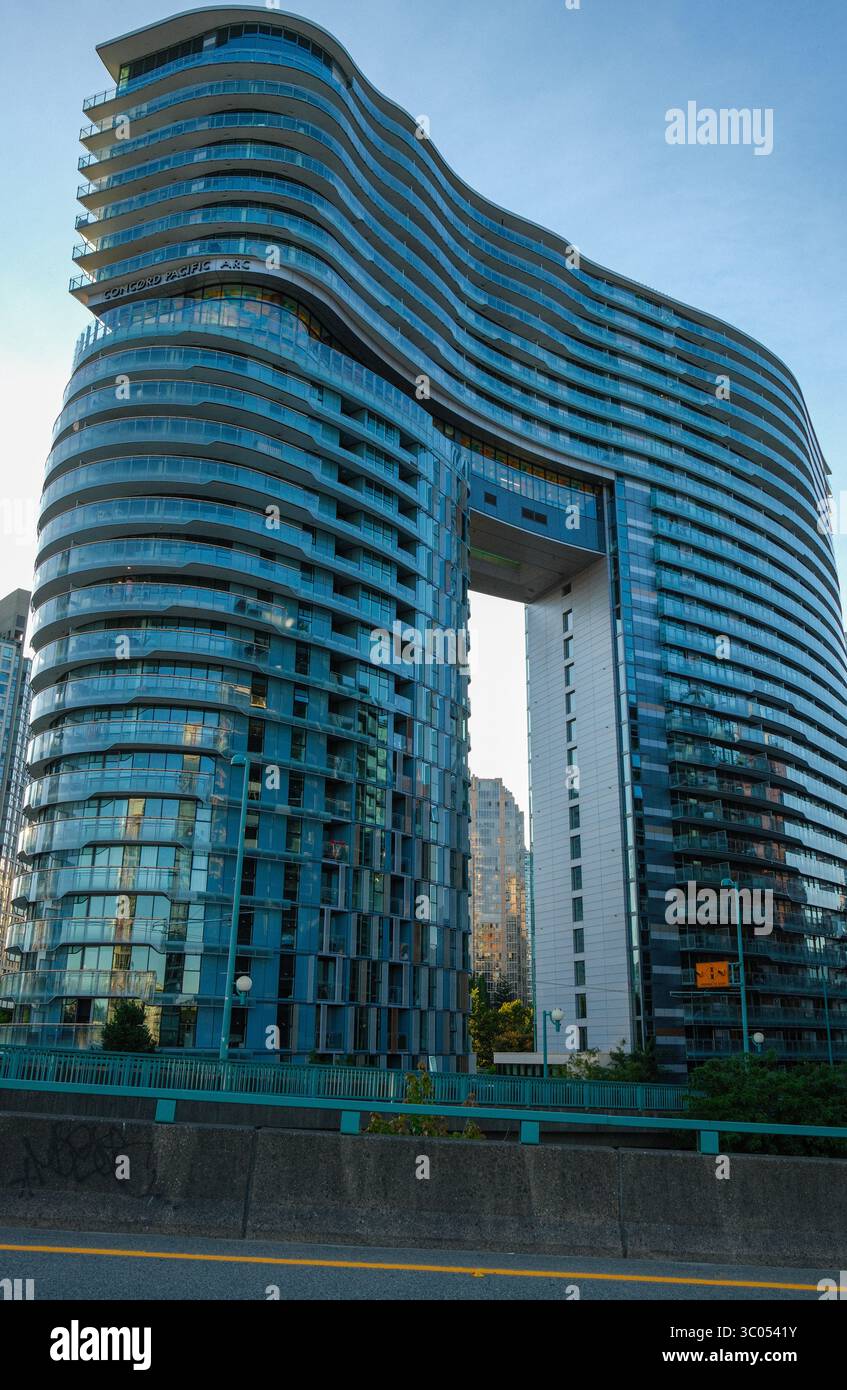 The modern design of The Arc building in Vancouver, as seen from the ...