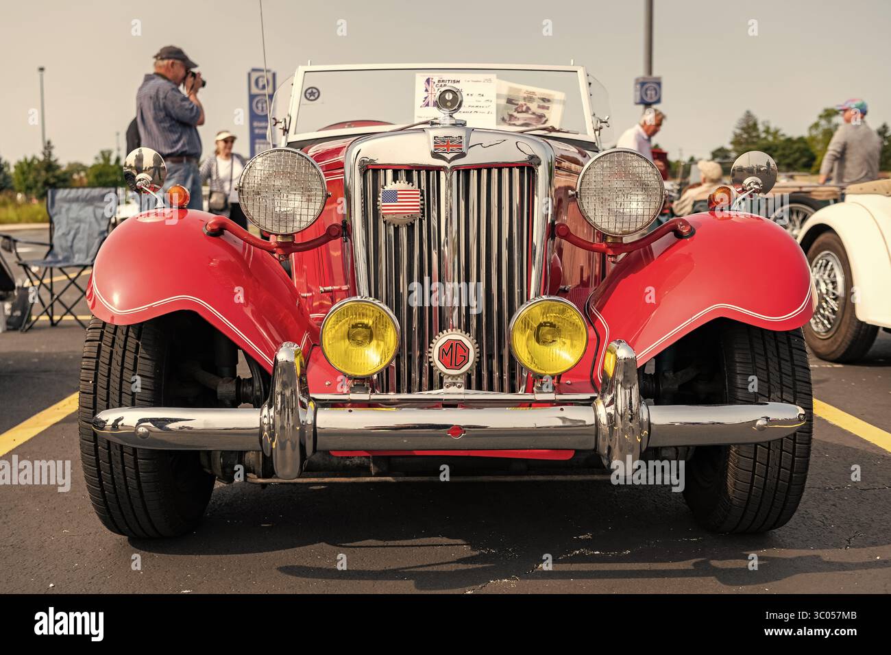 Chicago, Illinois, USA - September 08, 2024: MG TF retro sportscar 1951 ...