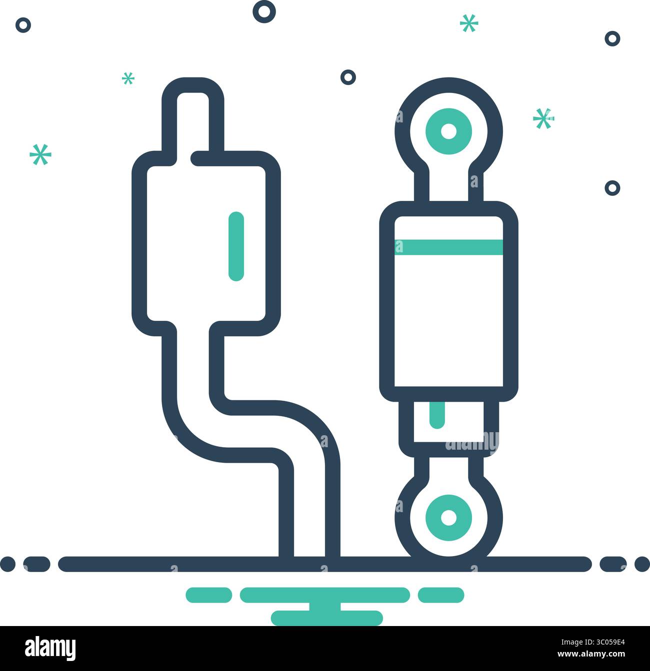 Car spare part suspension Stock Vector Images - Alamy
