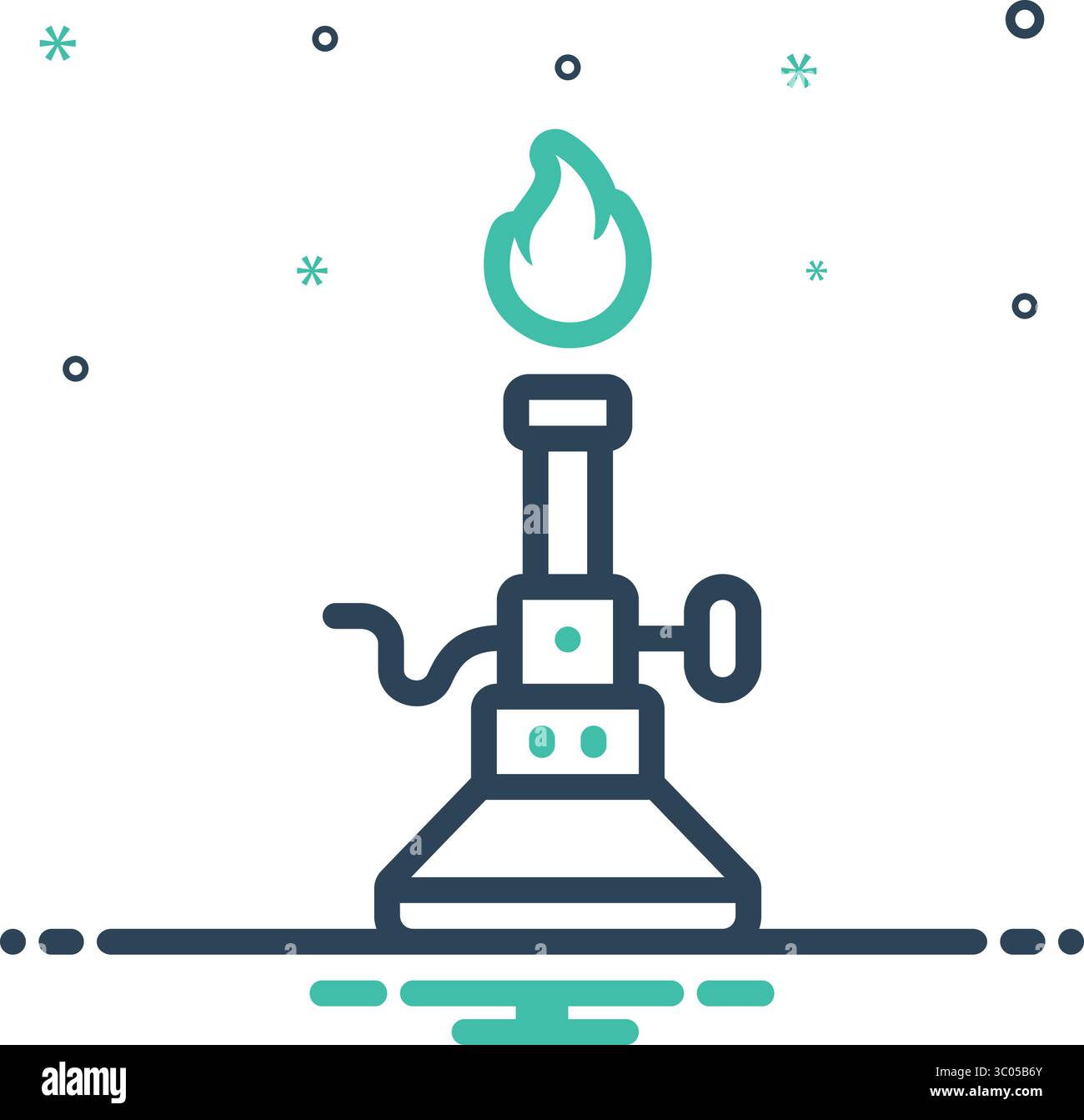 Laboratory burner vector icon Stock Vector Images - Alamy