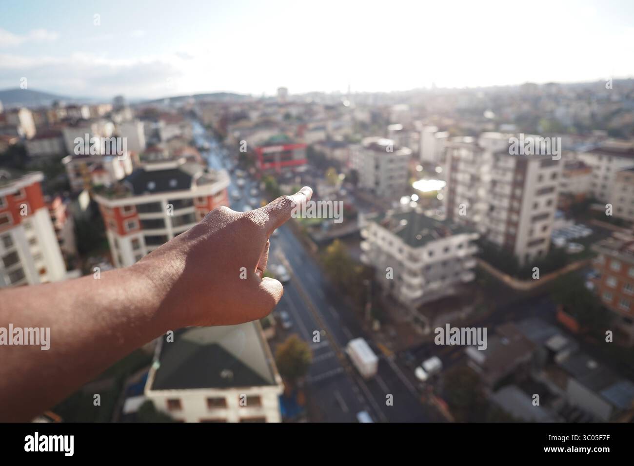 Residential rooftops under sunlight in hi-res stock photography and ...