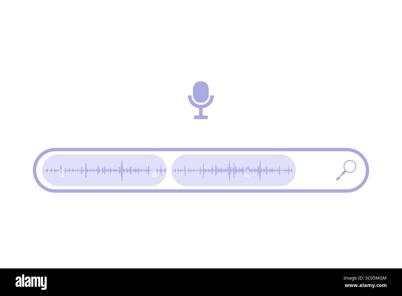 Search bar microphone icon hi-res stock photography and images - Alamy