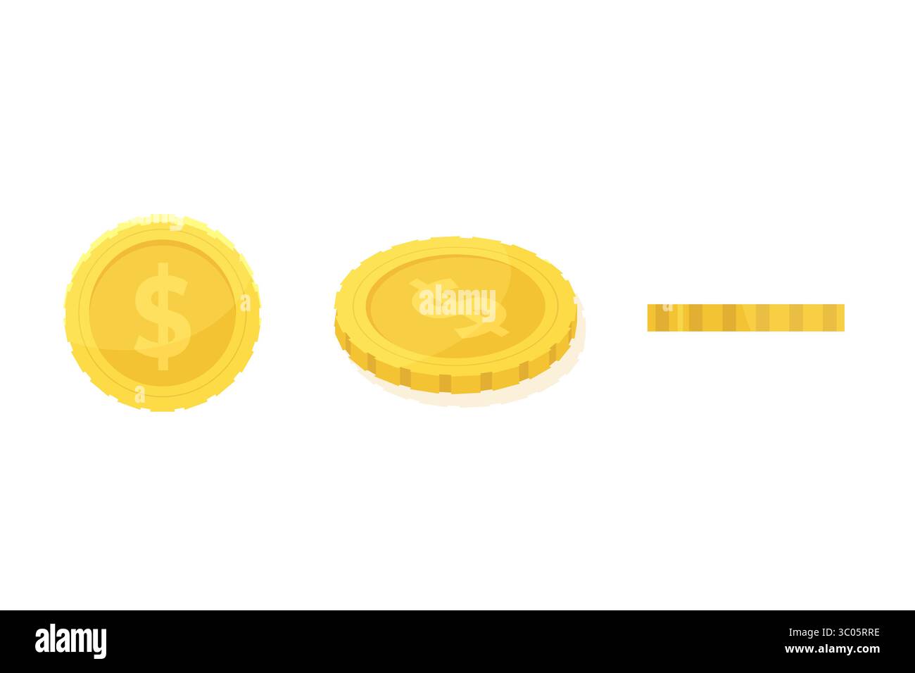 Money dollar golden symbol animation Stock Vector Images - Alamy