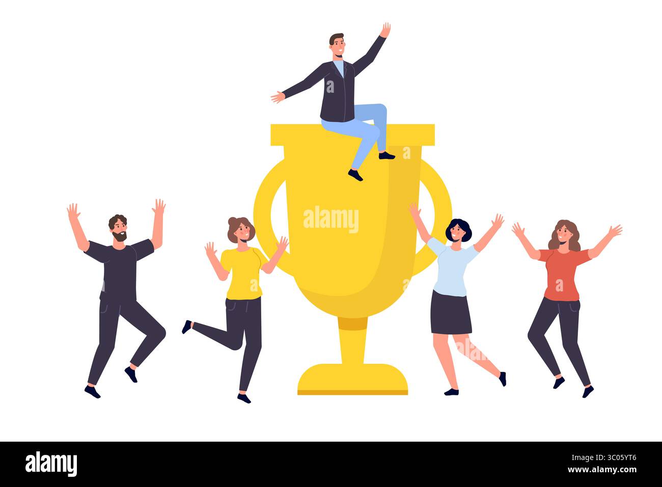 Effective time management. People completed business plan. Team ...