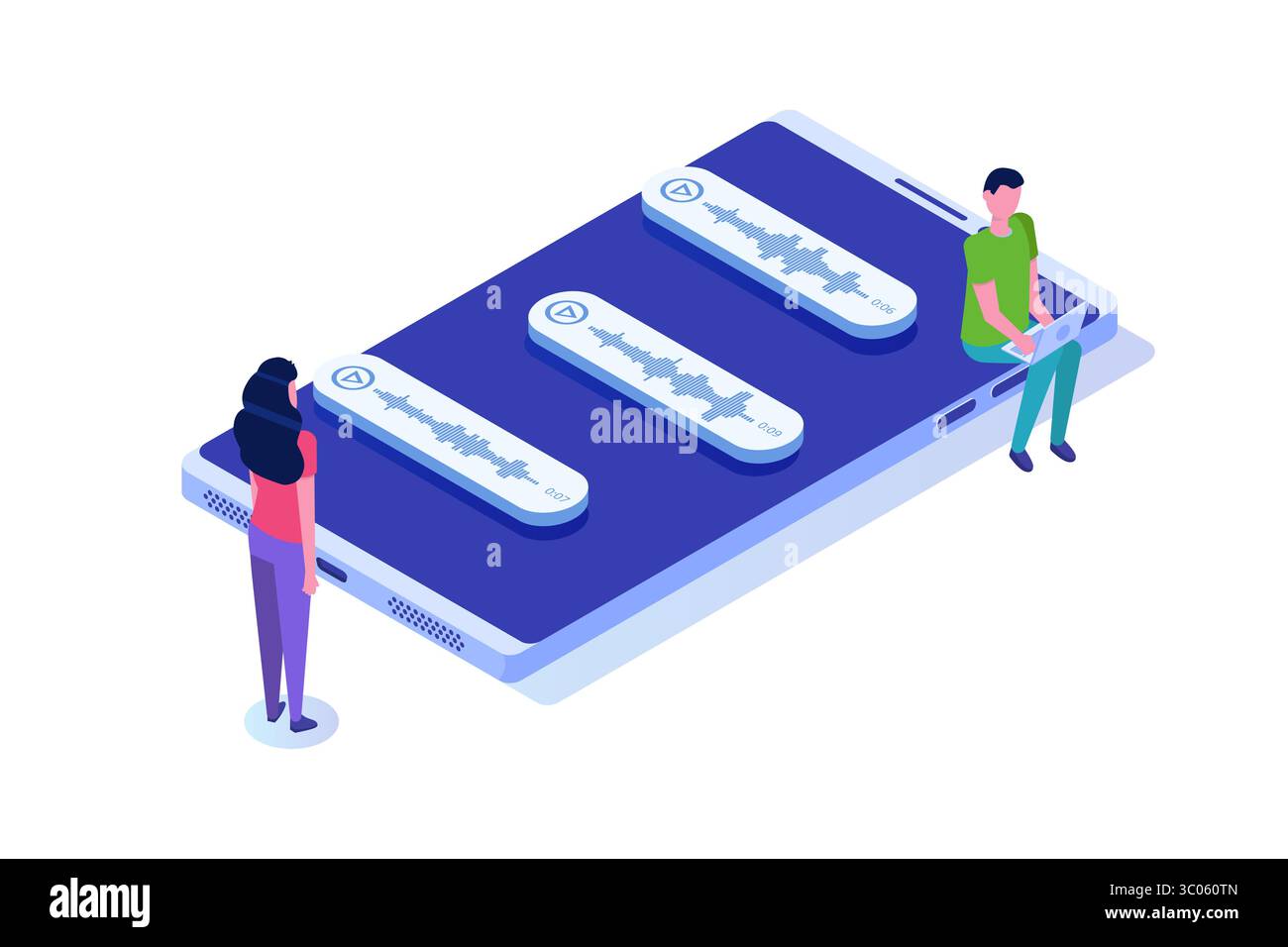 Isometric communication bubble design Stock Vector Images - Alamy