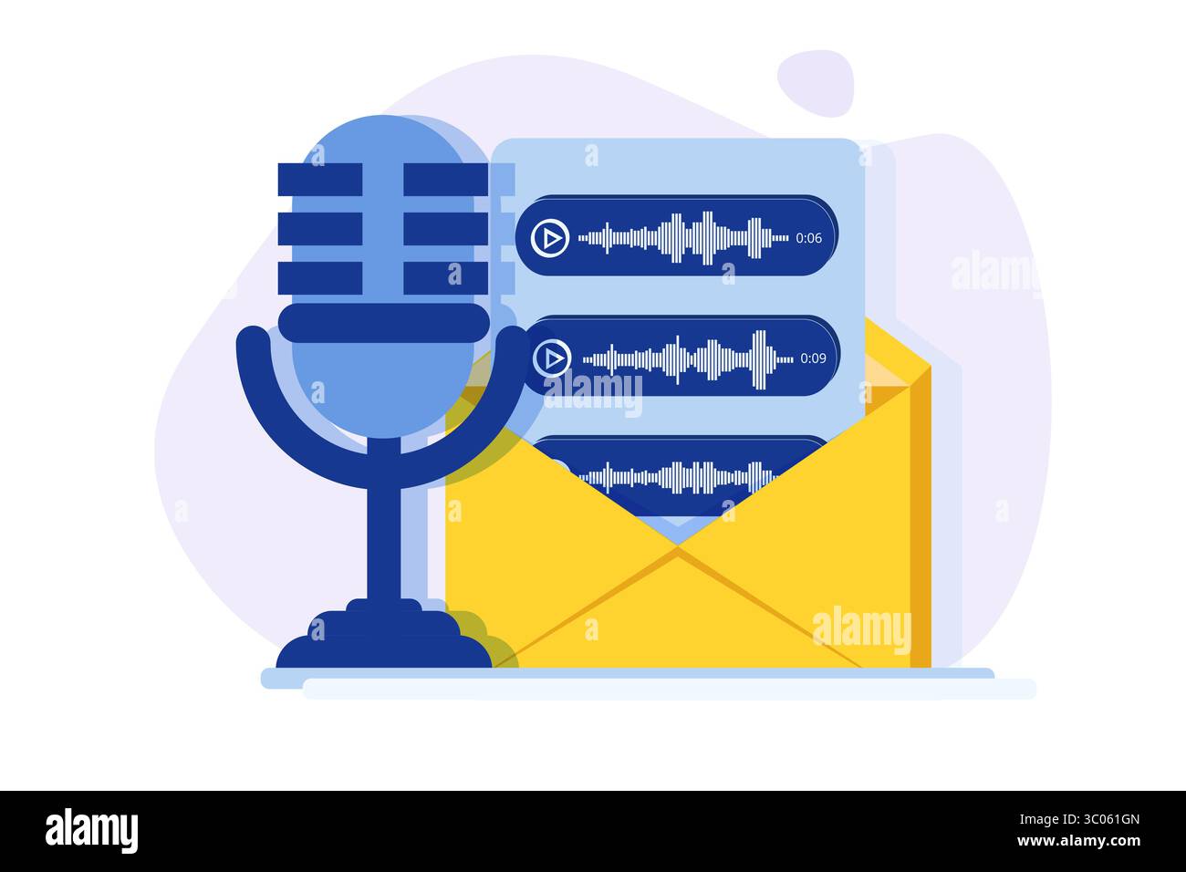 Voice messages, Voice recognition concept. Can use for web banner ...