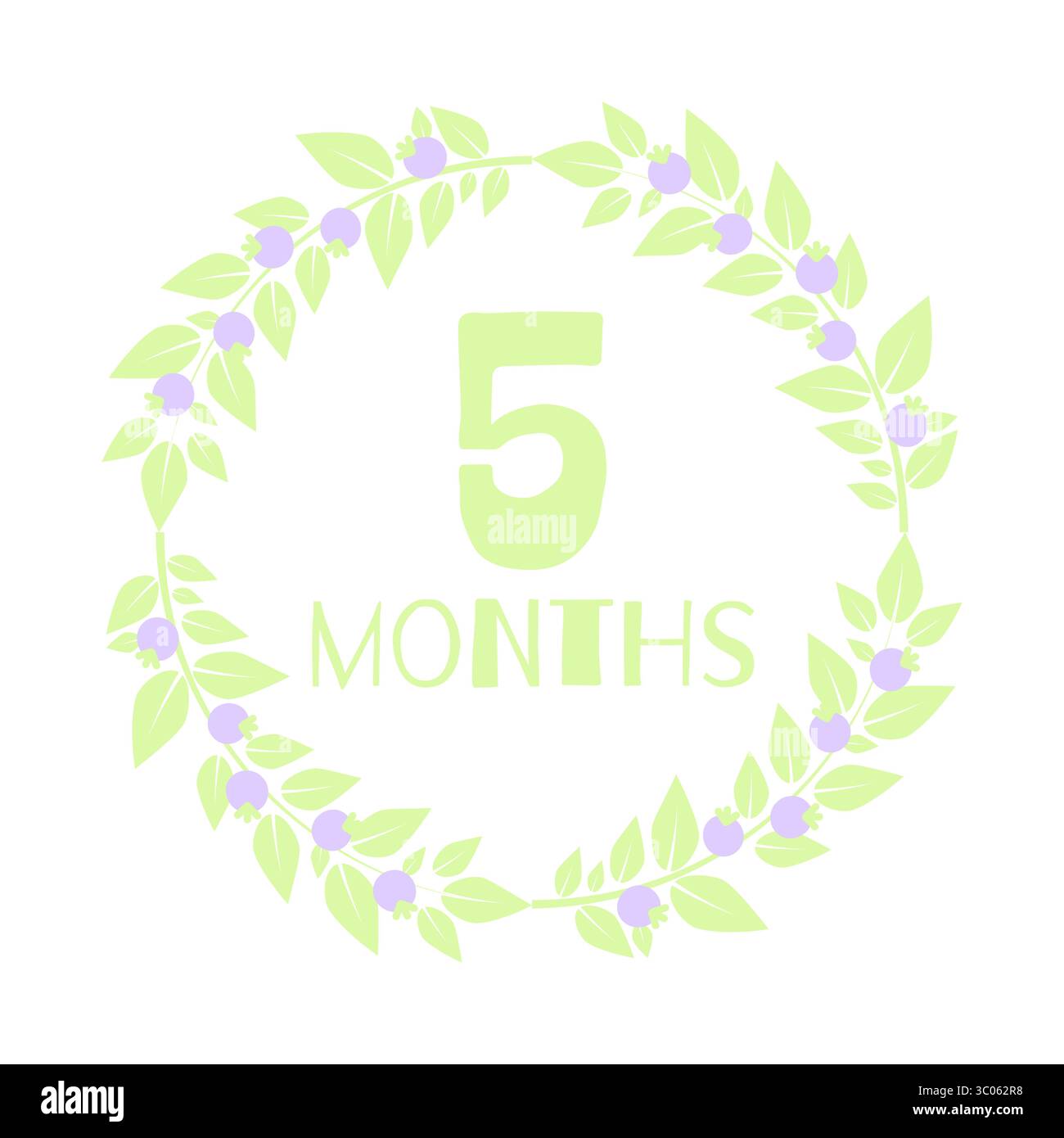 5 5 month Stock Vector Images - Alamy