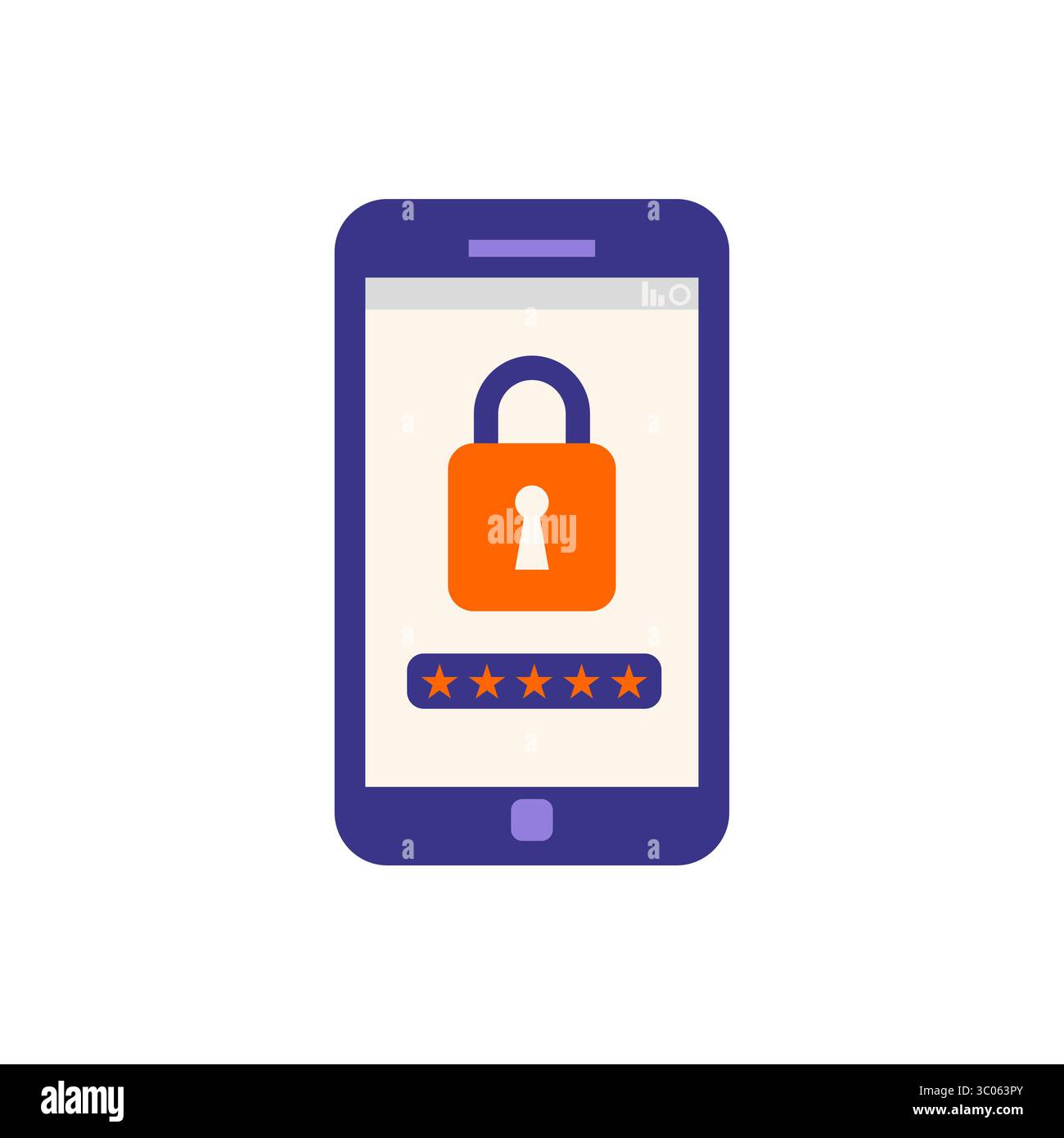 Icon fingerprint symbolizing identity Stock Vector Images - Alamy