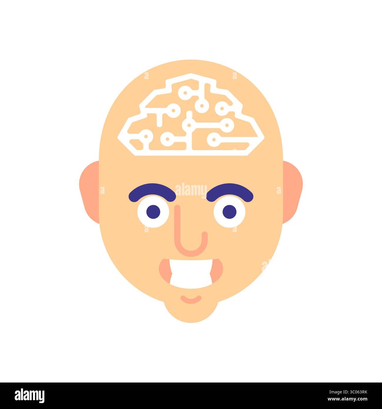 Brain function symbol Stock Vector Images - Alamy