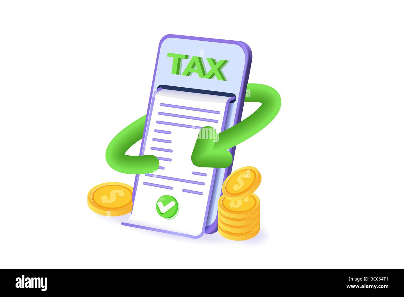 Man service tax report Stock Vector Images - Alamy