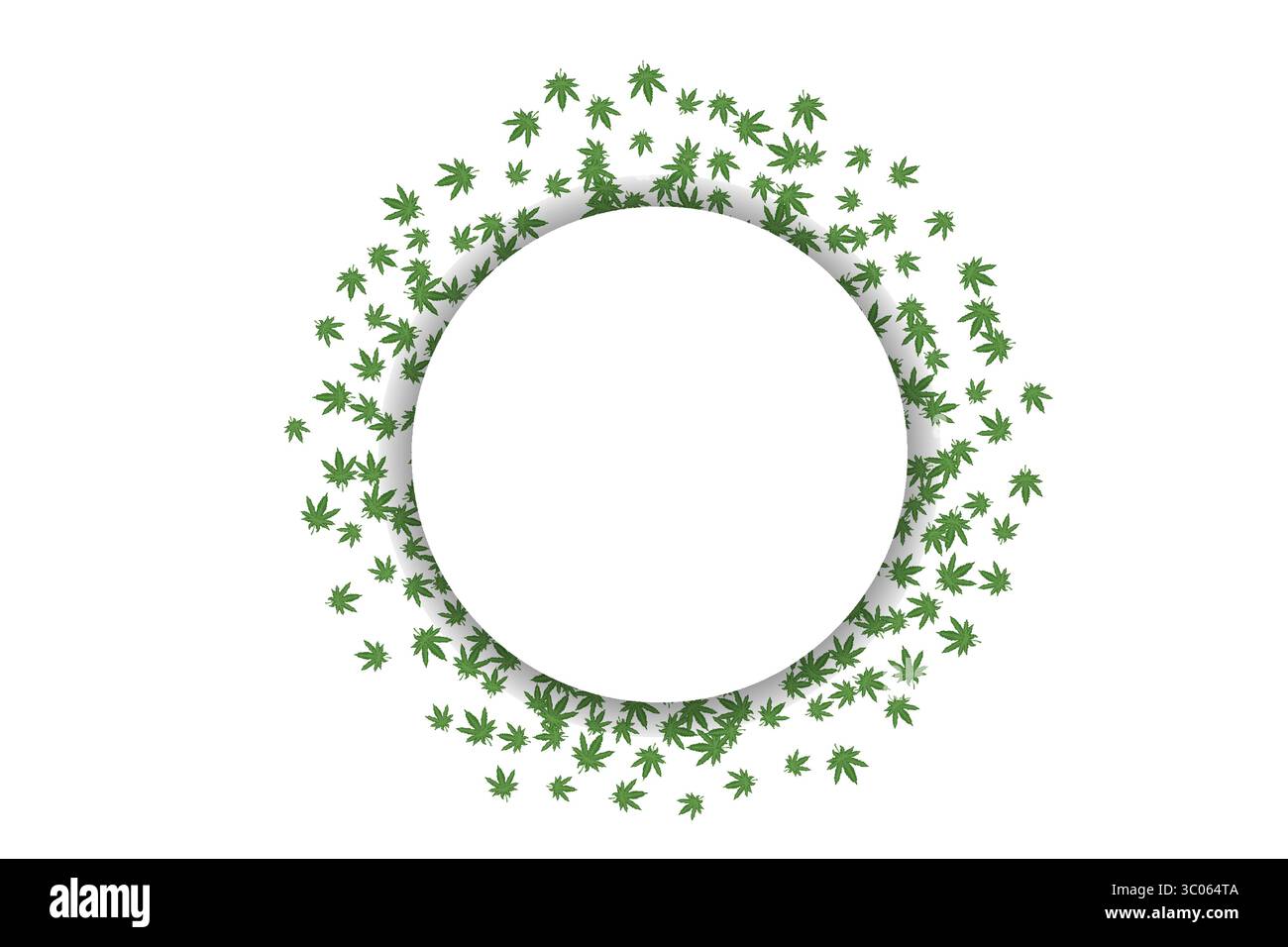 Cannabis Frame featuring cannabis leaves, perfect for designs in the ...