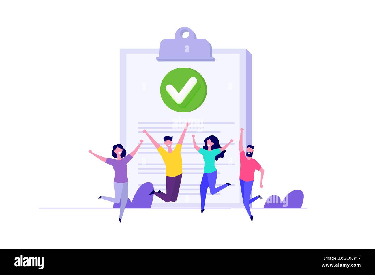 Complete project task, getting things done, business accomplishment ...