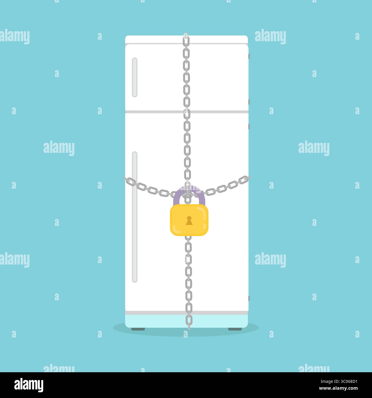 Chained to the kitchen Stock Vector Images - Alamy
