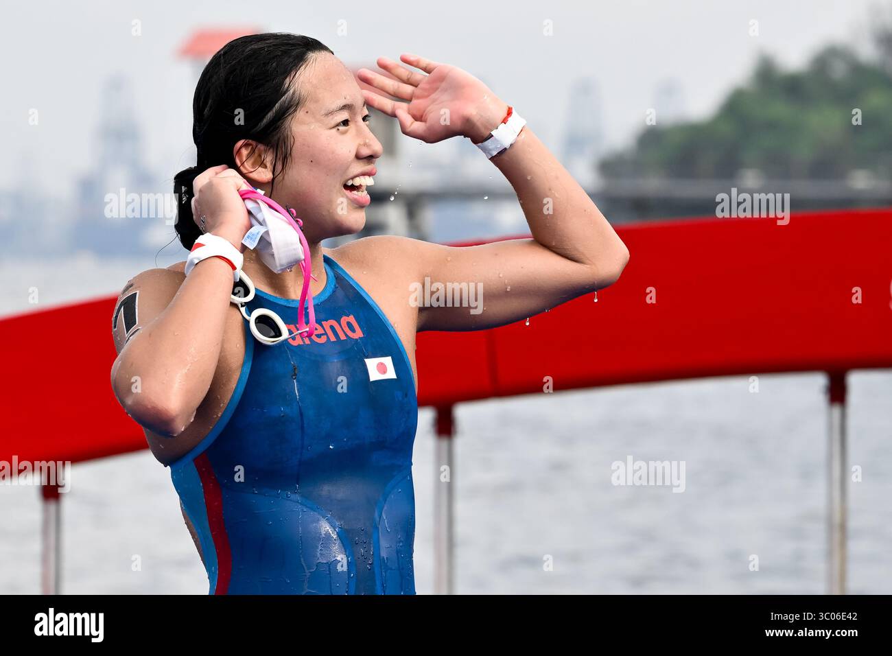 Ichika Kajimoto of Japan celebrates after winning the gold medal in the ...