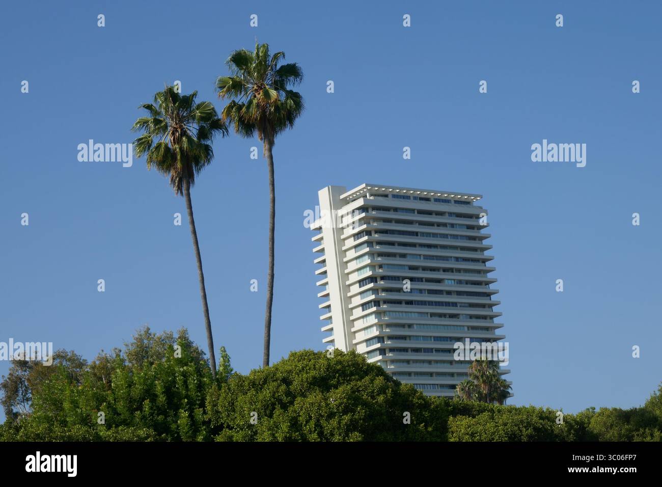 West Hollywood, California, USA 20th July 2025 Sierra Towers, where ...