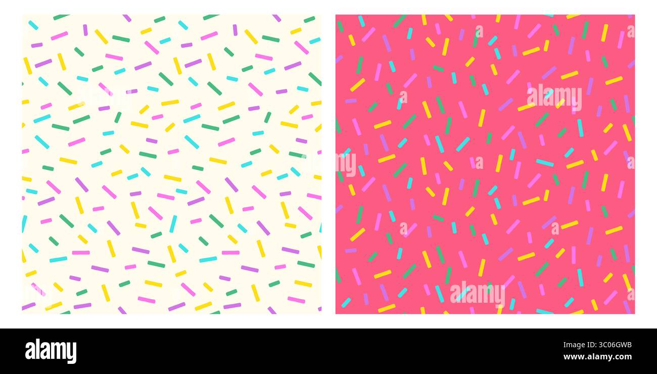 Seamless Donut Sprinkle Background with Candy Vermicelli Texture ...