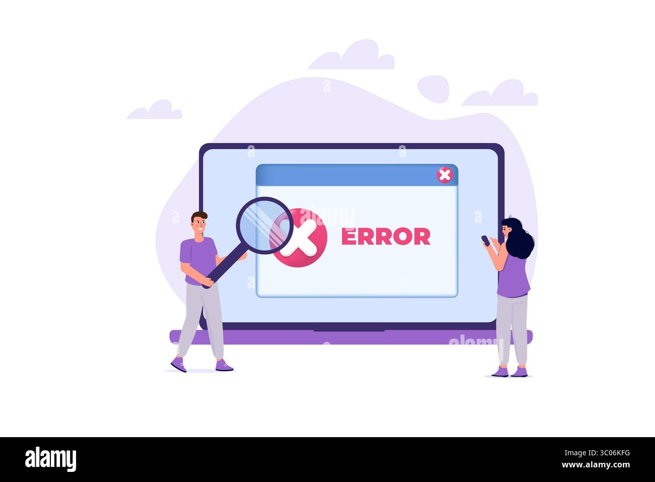 Download error concept. Vector illustration Stock Vector Image & Art ...