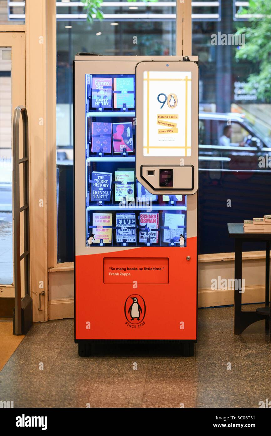 EDITORIAL USE ONLY The Penguin Books vending machine, which has been ...