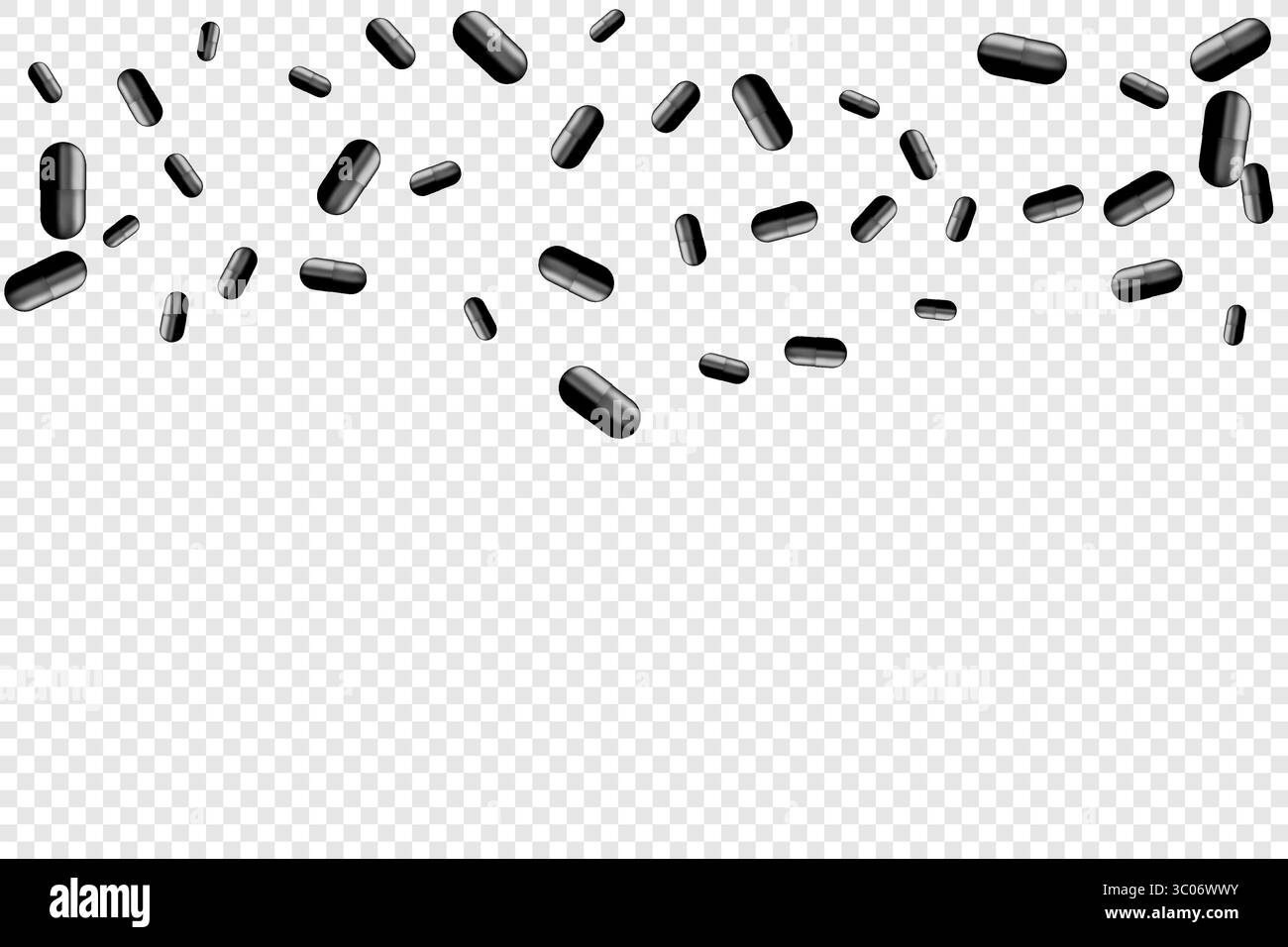 Falling Medical pills. Medicine Background. Vector illustration Stock ...