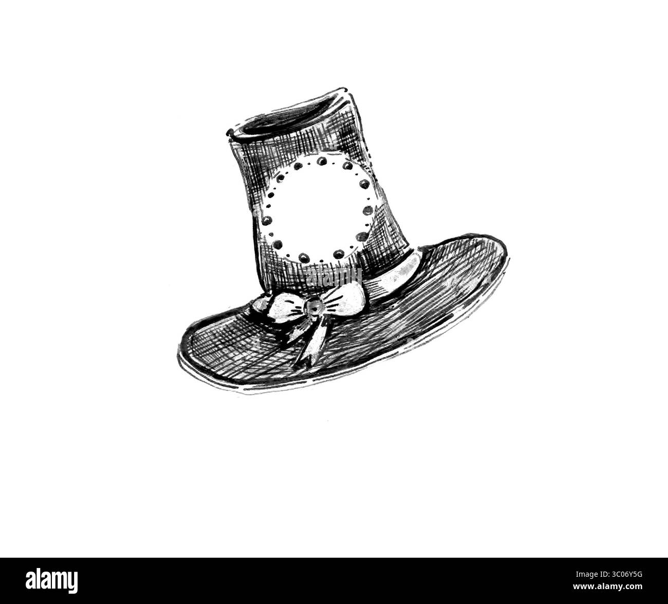 Illustration of cone hat with round hole inside, copy space. Headband ...